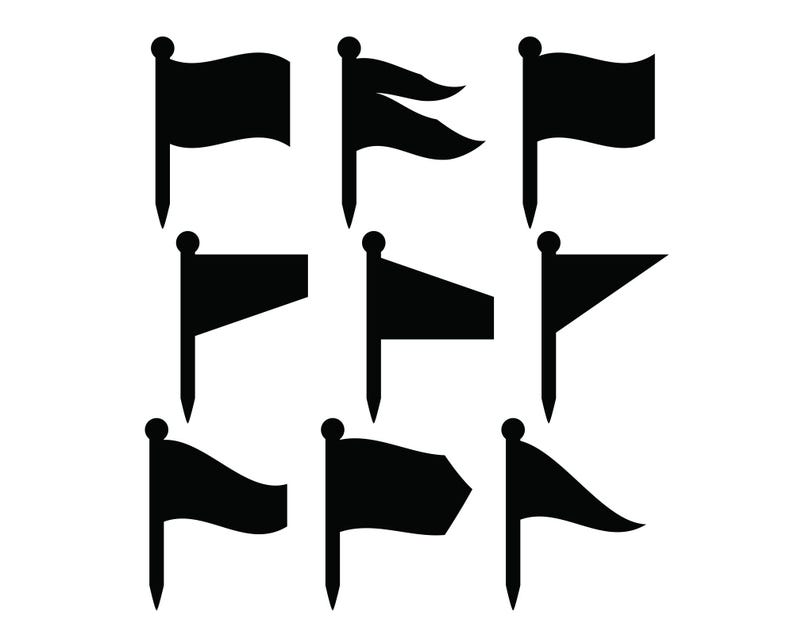 Flag Pins Svg, Flags Dxf, Flags Template, Flags Cutout, Flags Cut File ...