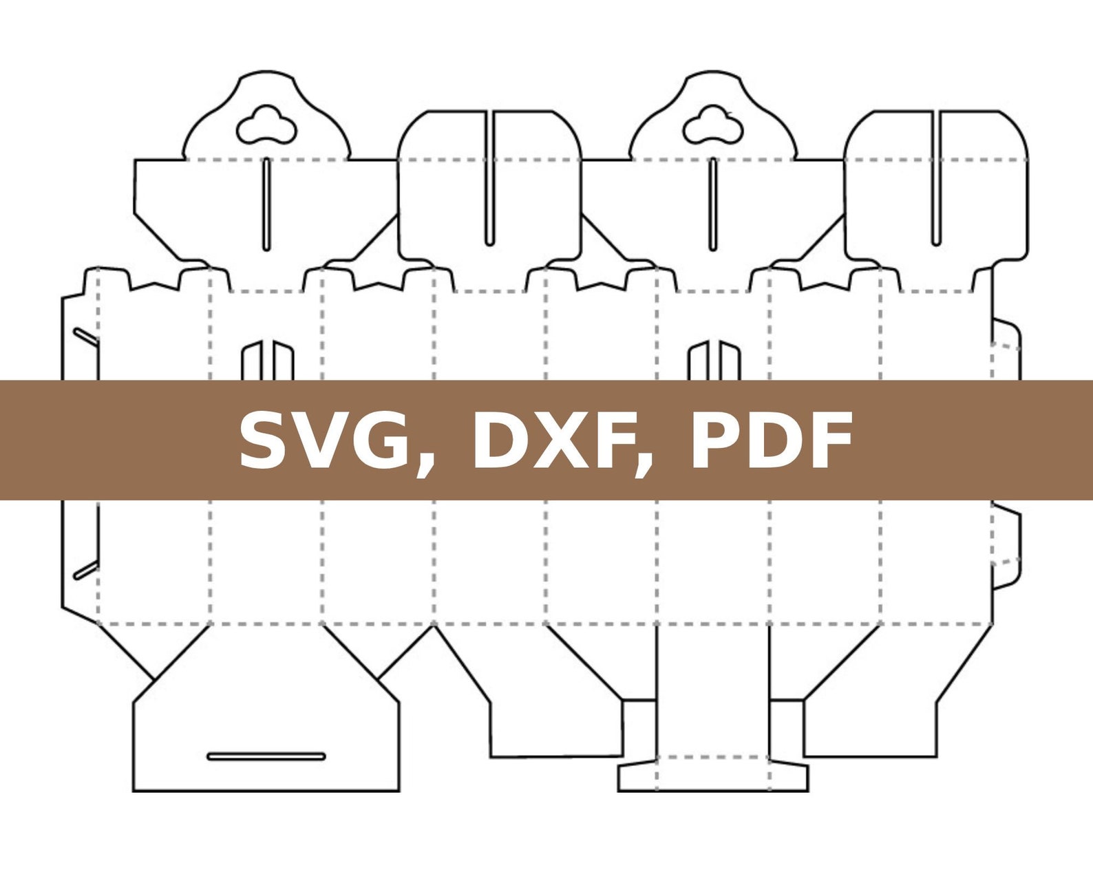 Tower Box Template, House Box, Building Box, House Gift Box, Castle Box ...