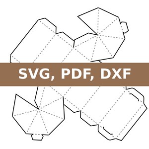 Candy Box Template, Cookie Box, Biscuit Box, Candy Gift Box, Cookie ...