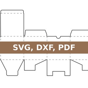 Classic Box Template, Simple Box, Square Box, SVG, PDF, Cricut ...