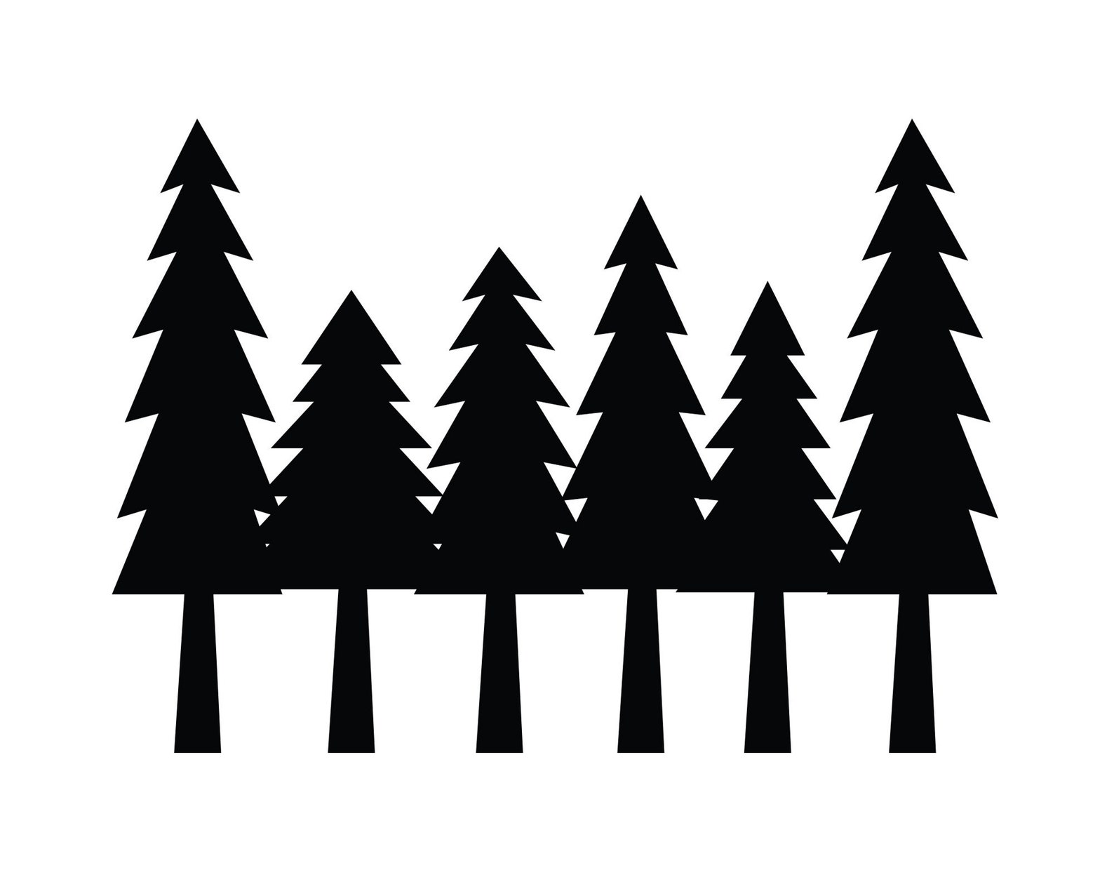 Pine Tree Svg, Spruce Tree Svg, Forest Svg, Forest Trees Svg, Pine Tree ...