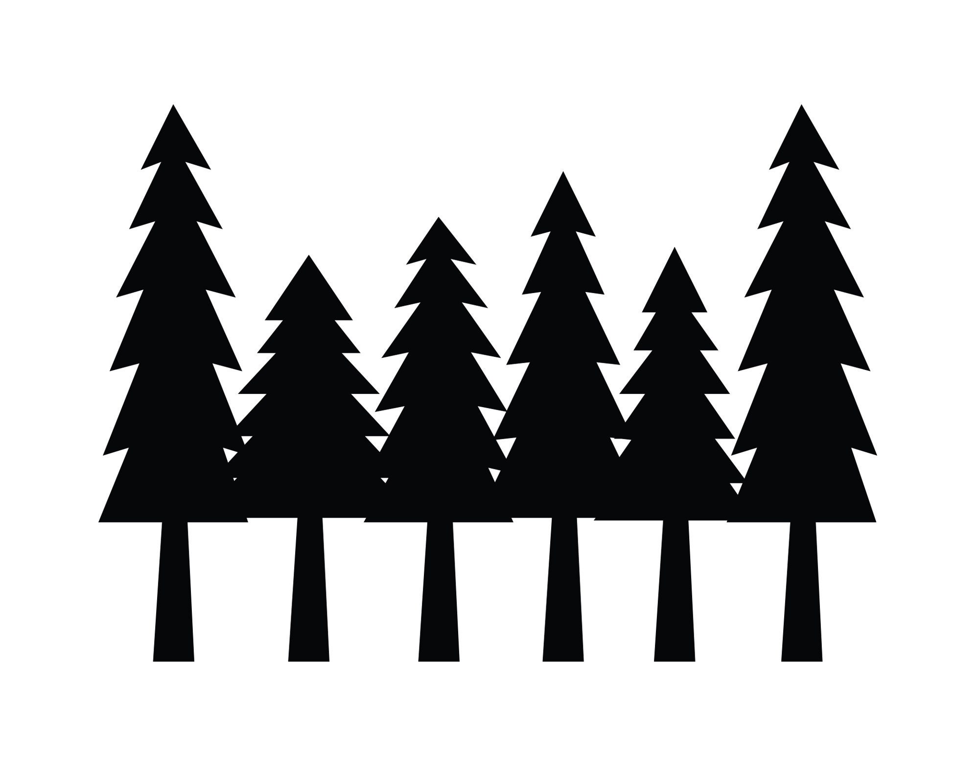 Pine Tree Svg, Spruce Tree Svg, Forest Svg, Forest Trees Svg, Pine Tree ...