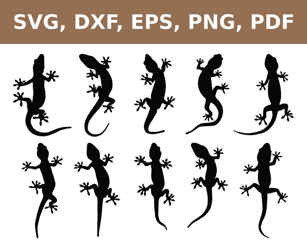 Gecko Svg, Gecko Dxf, Lizard Dxf, Lizard Template, Gecko Template ...