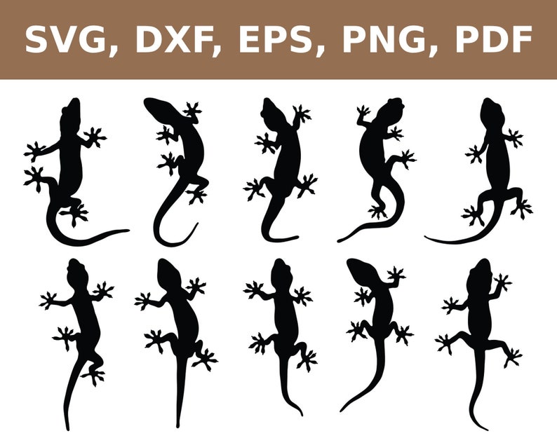 Gecko Svg, Gecko Dxf, Lizard Dxf, Lizard Template, Gecko Template ...