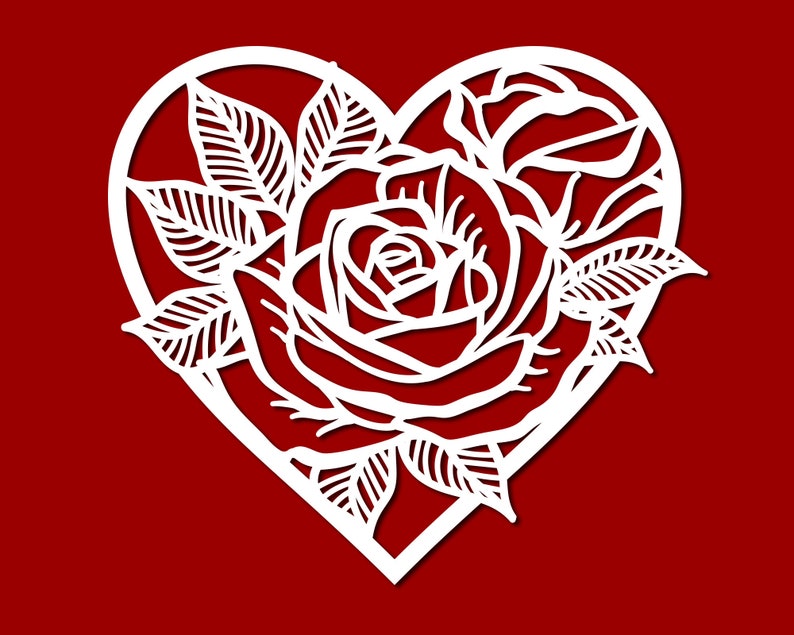 Heart Svg, Heart Dxf, Heart Png, Heart Laser Cut, Heart Cut File, Heart ...