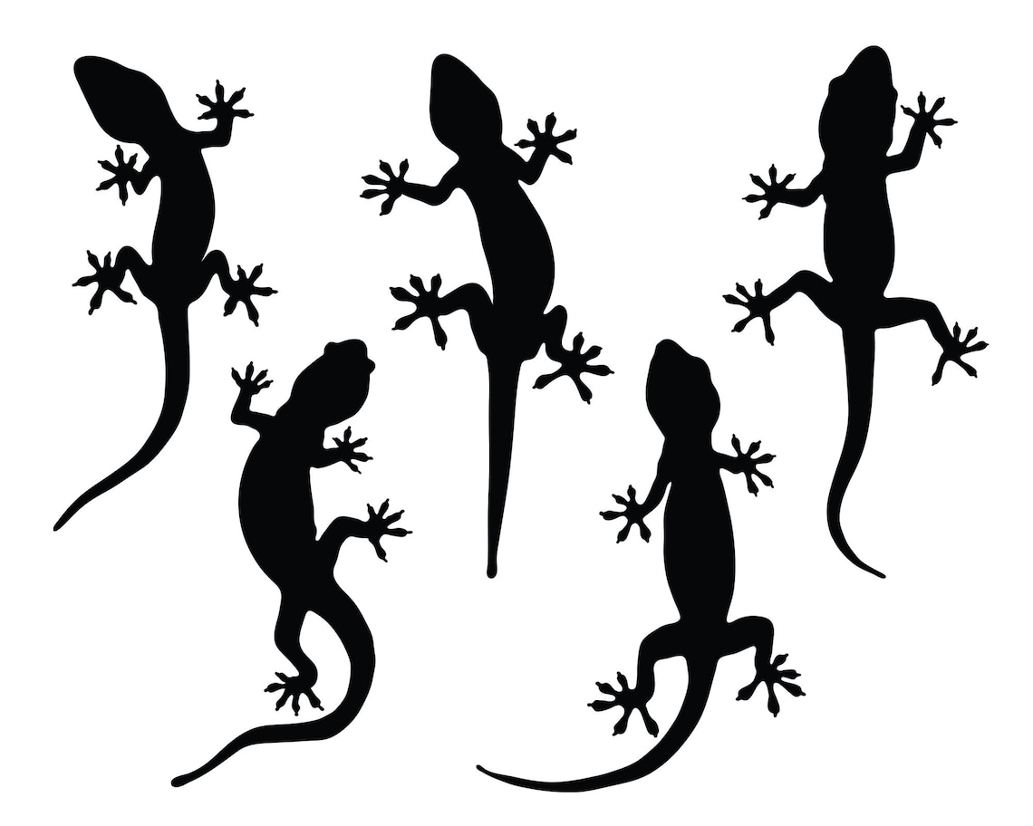 Gecko Svg, Gecko Dxf, Lizard Dxf, Lizard Template, Gecko Template ...