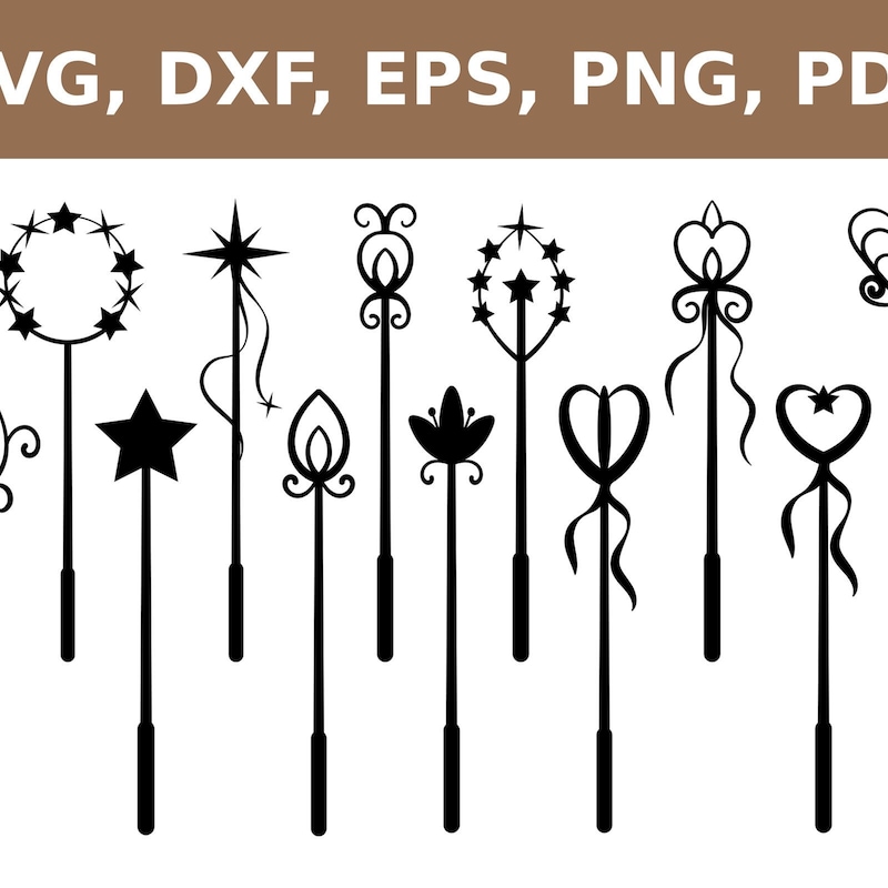 Glinda Magic Wand Png - Etsy