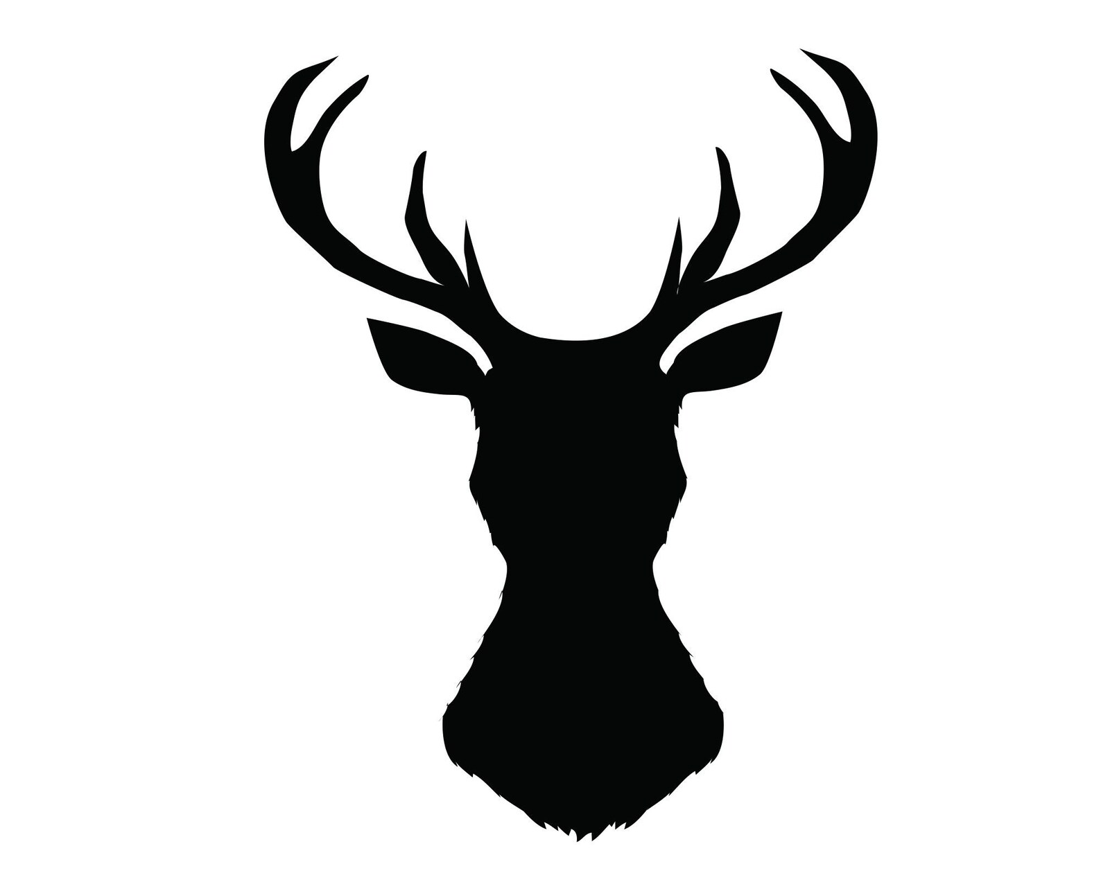 Deer Head Svg, Deer Head Dxf, Stag Head Dxf, Deer Head Template, Deer ...