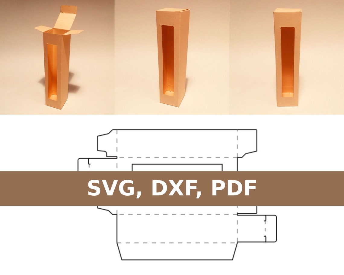 Lipstick Box Template, Lip Balm Box, Lipstick Box With Window, Lip ...