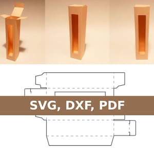 Lipstick Box Template, Lip Balm Box, Lipstick Box With Window, Lip ...