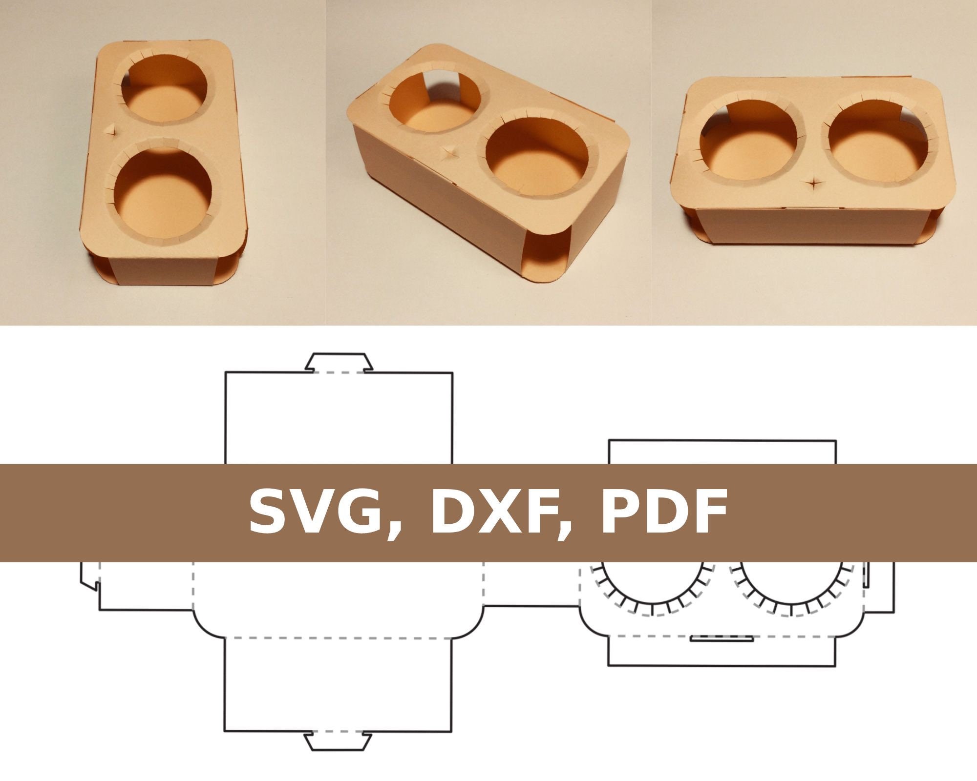 Cup Holder Template, Coffee Cup Holder, Paper Cup Holder, Plastic Cup ...