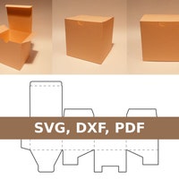 Flat Box Template, Thin Box, SVG, PDF, Cricut, Silhouette - Etsy