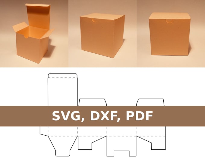 Classic Box Template SVG, PDF, 8.5x11, A4, A3 Sheet Instant Download ...