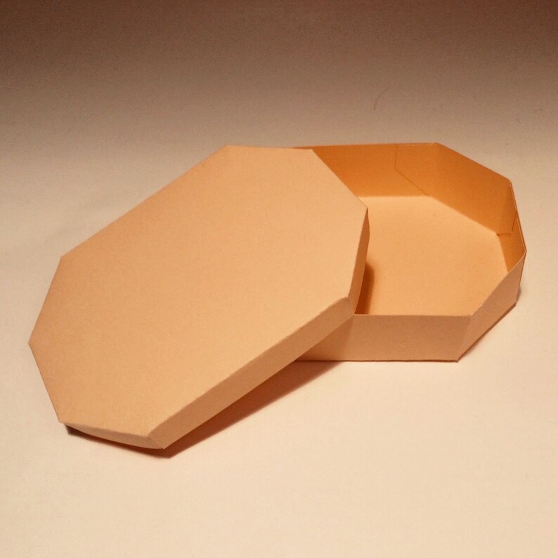 Octagon Box Template, Cosmetic Box, Cosmetic Packaging, Corrugated Box ...