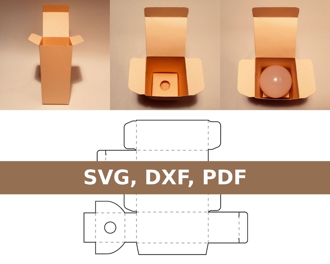 Light Bulb Box Template, LED Bulb Box, Lamp Box, Candle Bulb Box, Light ...