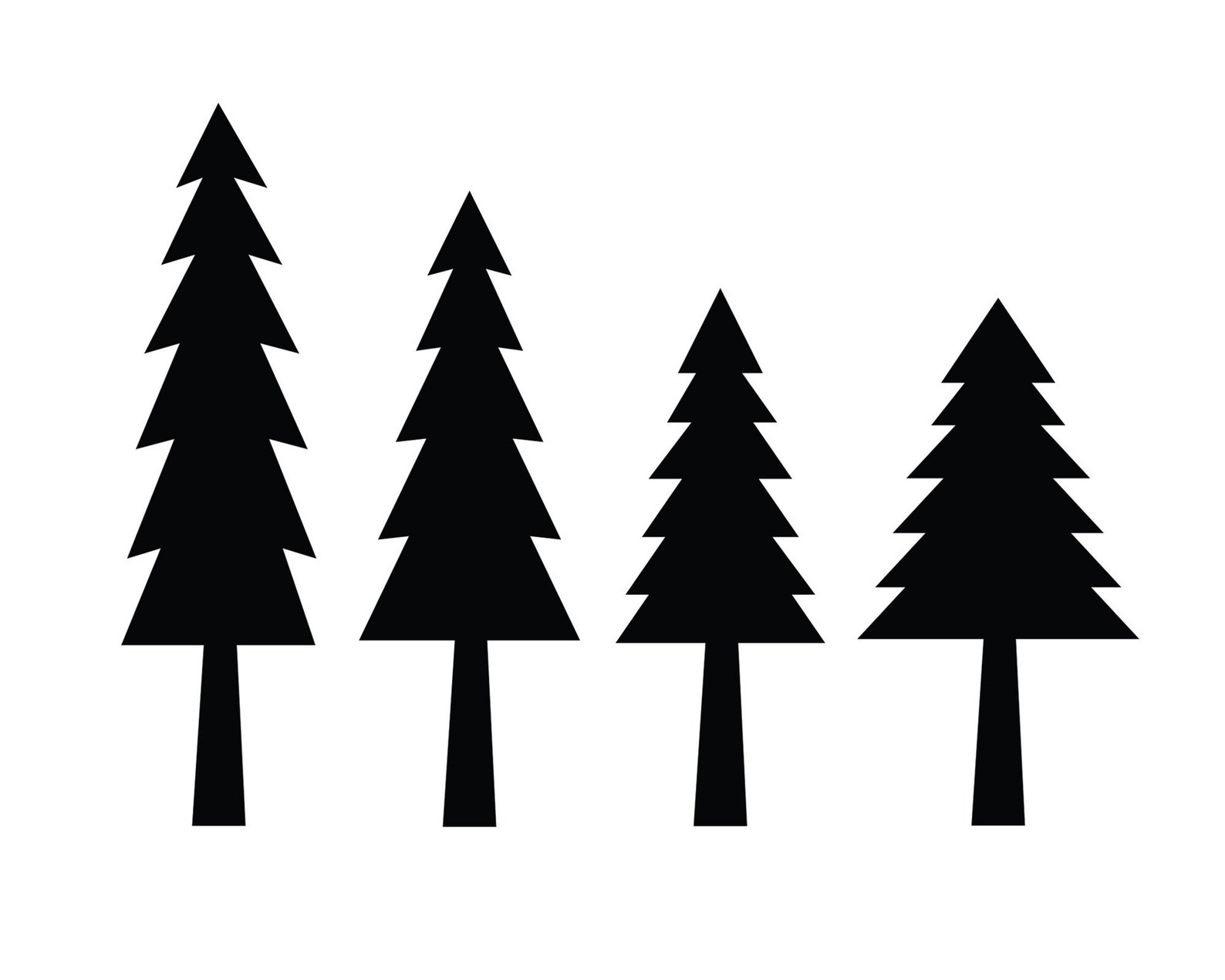 Pine Tree Svg, Spruce Tree Svg, Forest Svg, Forest Trees Svg, Pine Tree ...