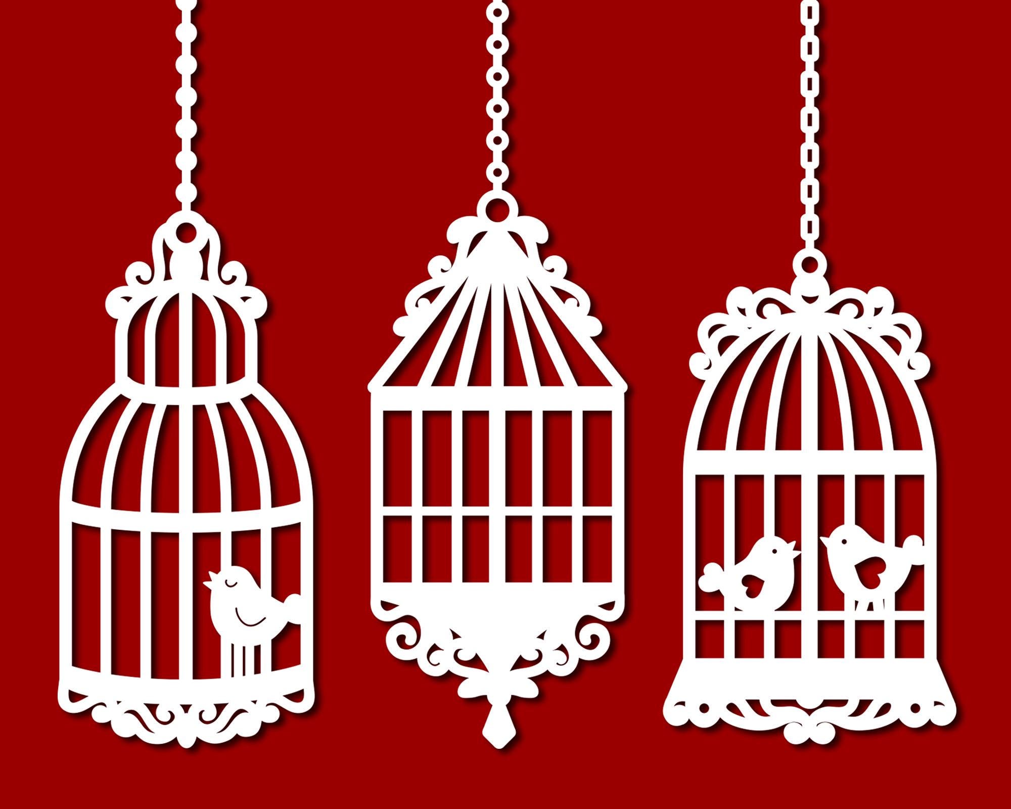 Bird Cage Svg, Bird Cage Template, Birdcage Template, Bird Cage Dxf ...