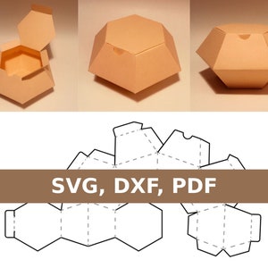 Crystal Box Template, Jewellery Box, Jewelry Box, Jewel Box, Gift Box ...