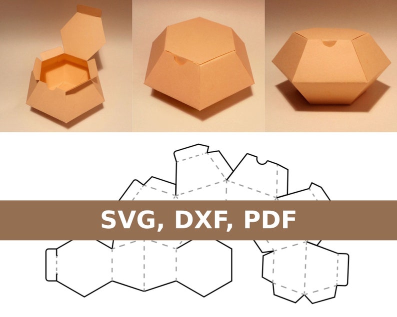 Crystal Box Template, Jewellery Box, Jewelry Box, Jewel Box, Gift Box ...