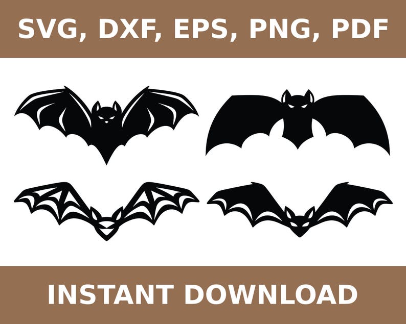 Bat Svg, Bat Wings Svg, Bat Dxf, Bats Dxf, Bat Template, Bat Cut File ...