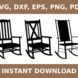 Rocking Chair Svg, Rocking Chair Png, Rocking Chair Template, Rocking ...