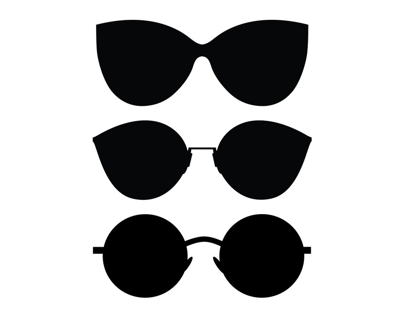 Sunglasses Svg, Sunglasses Dxf, Sunglasses Cut File, Sunglasses Png ...