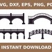 Bridge Svg, Bridge Dxf, Bridge Png, Bridge Laser Cut, Bridge Cut File ...