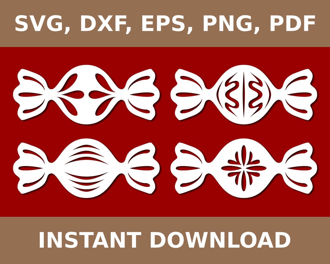 Candy Svg, Candy Template, Candy Dxf, Candy Png, Candy Cut File, Candy ...