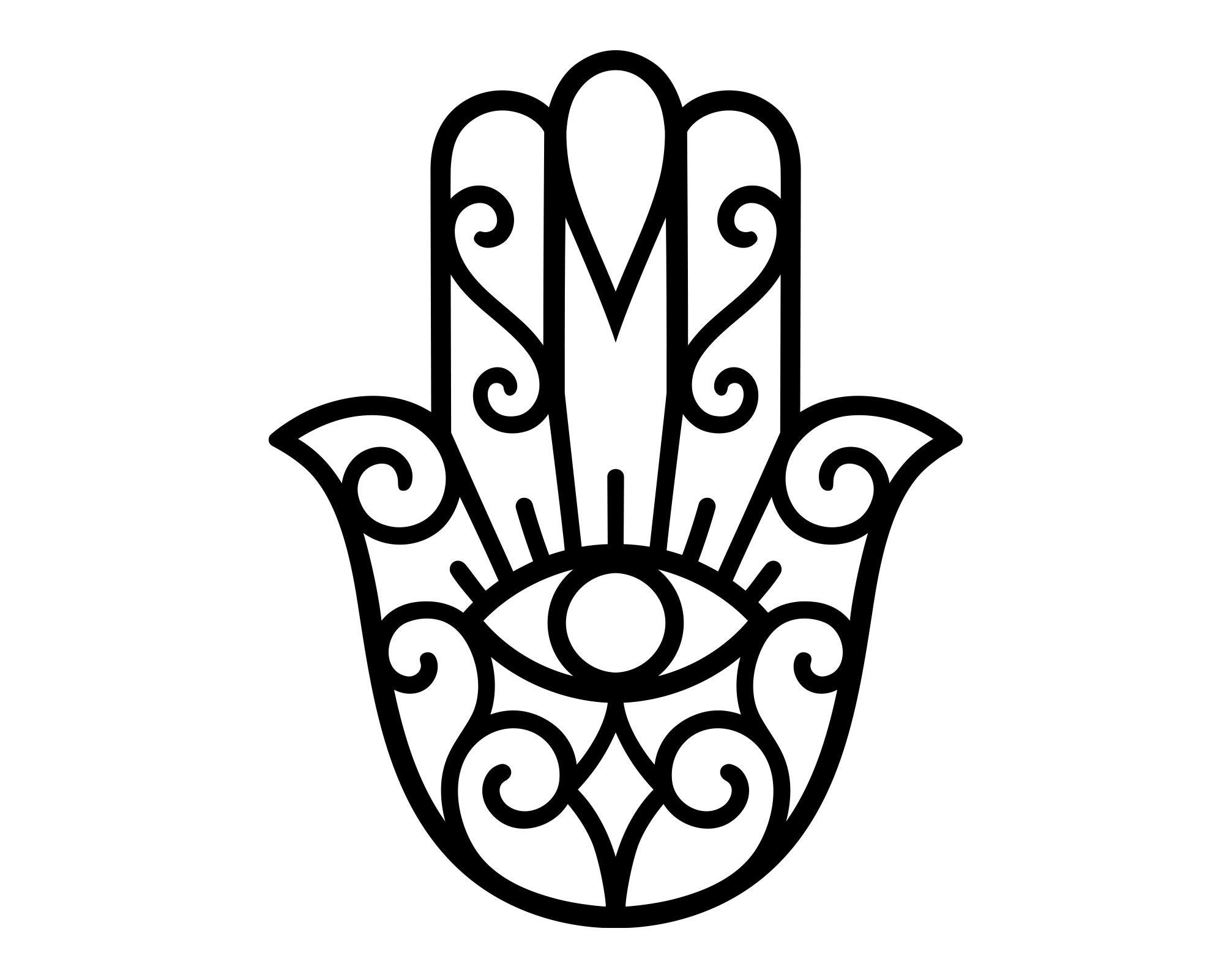 Hamsa Svg, Hamsa Laser Cut, Hamsa Cut File, Hamsa Dxf, Hamsa Clipart ...