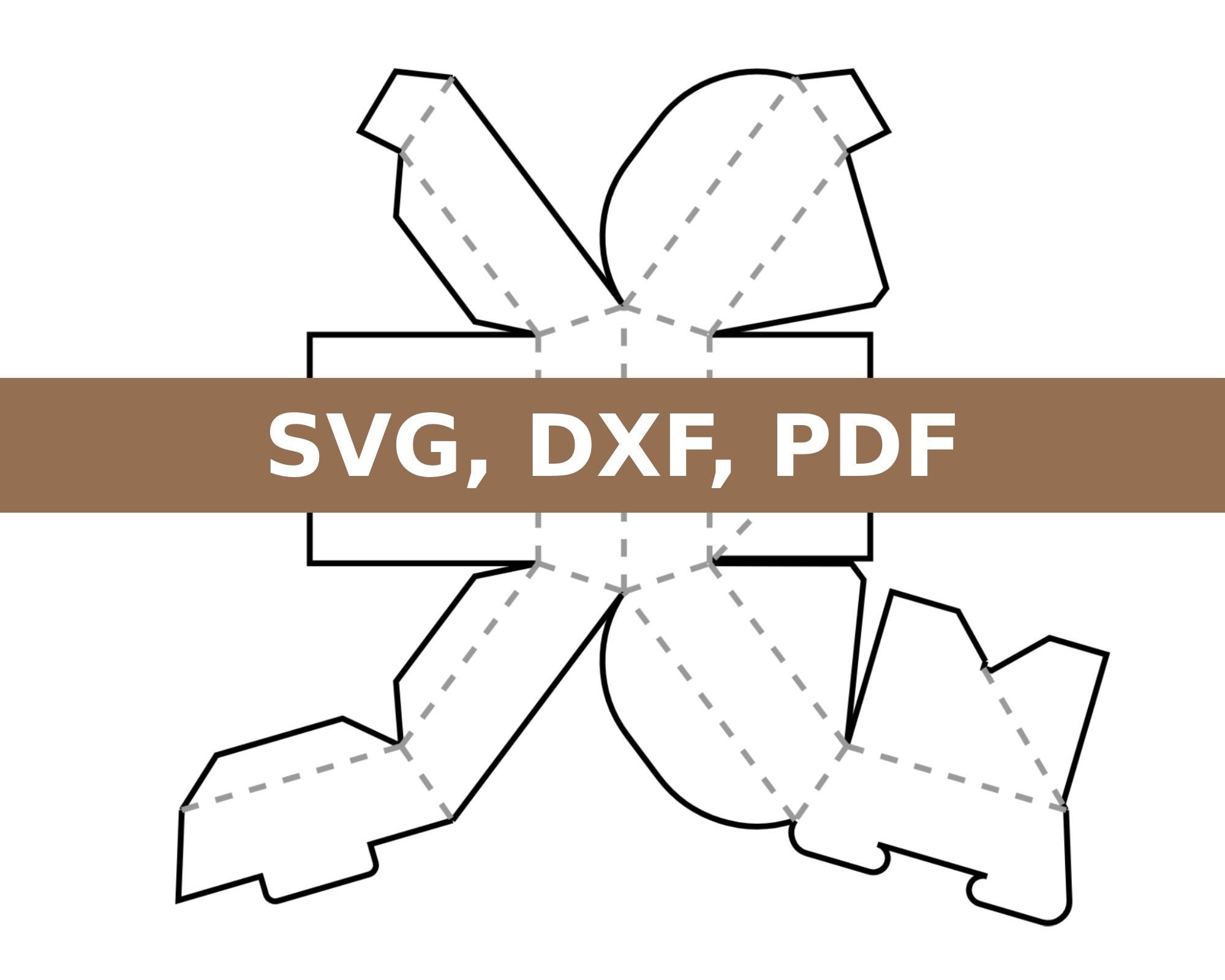 Burger Box Template, Burger Gift Wrap, Hamburger Box, Burger Container ...