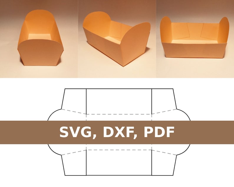 Food Tray Template, Paper Tray, Food Holder, Paper Holder, Snack Tray ...