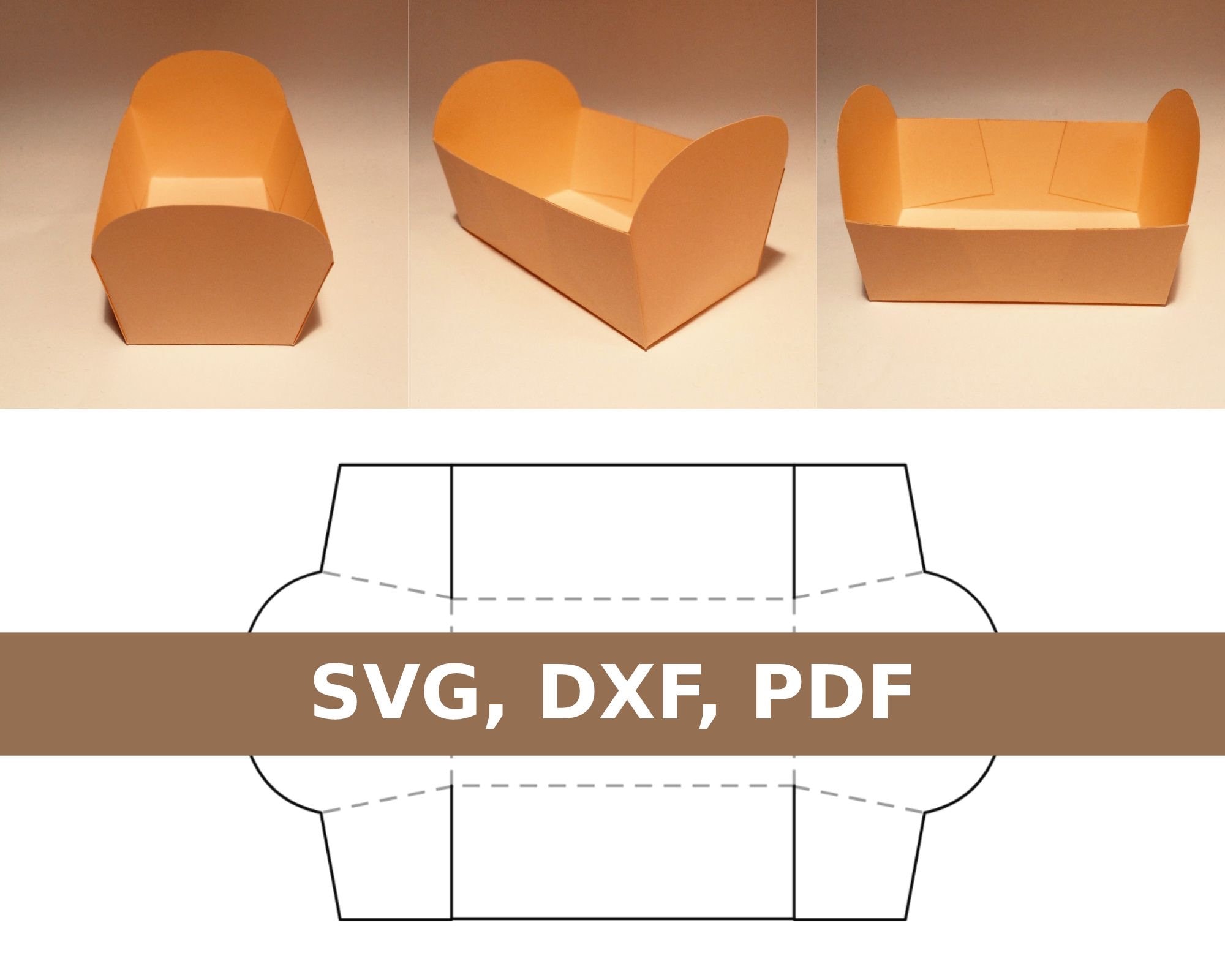 Food Tray Template, Paper Tray, Food Holder, Paper Holder, Snack Tray ...