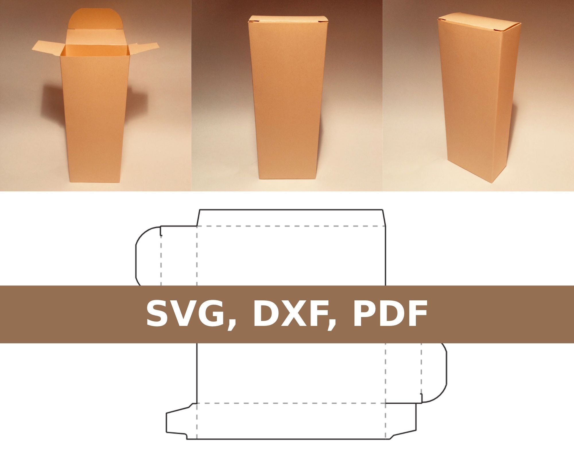 Tube Box Template, Toothpaste Box Template, Cream Box Template, SVG ...