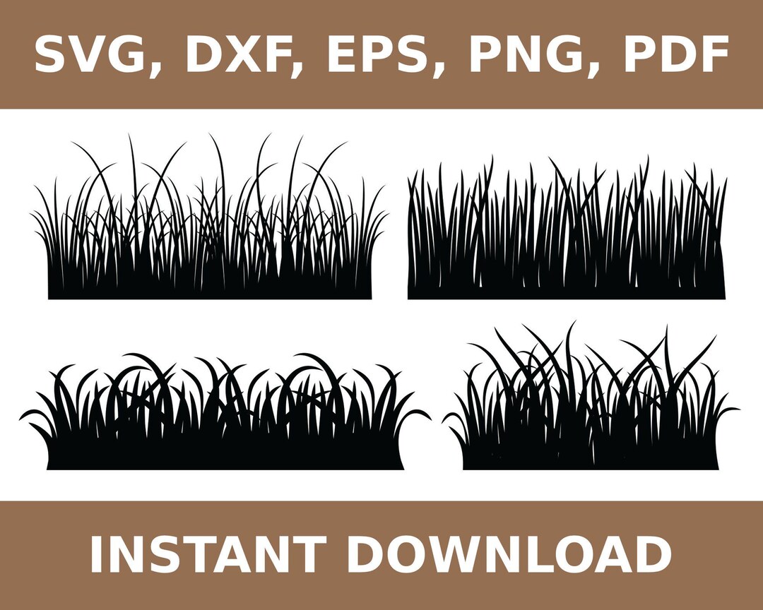 Grass Svg, Grass Template, Grass Png, Grass Cut File, Grass Cutout ...