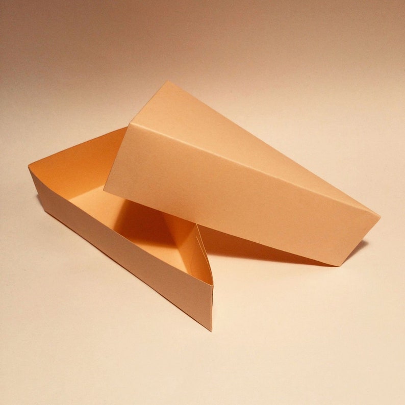 Cake Slice Box Template, Cake Slice Container, Slice of Cake Container ...