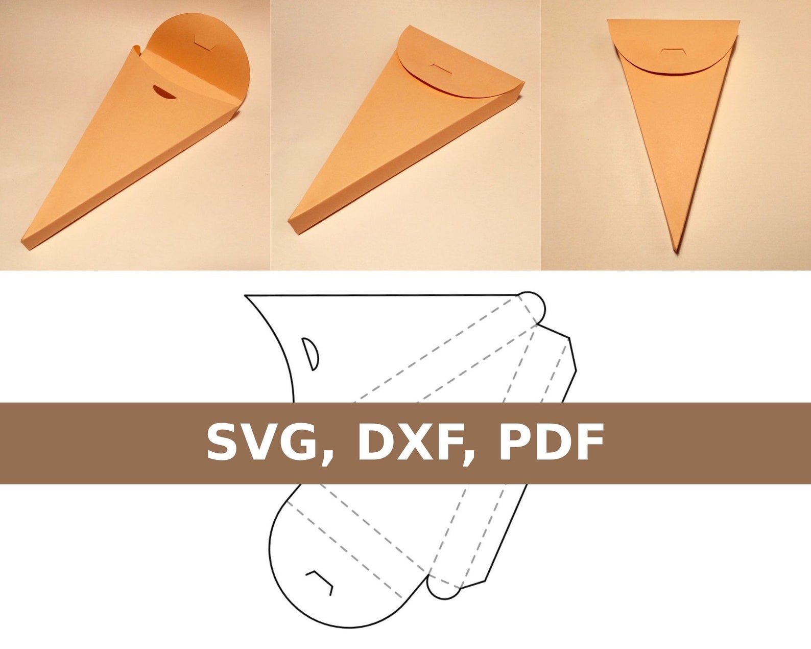 Pizza Slice Box Template, Pizza Slice Container, Pizza Slice Packaging ...