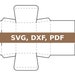 Takeout Box Template, Lunch Box, Snack Box, Food Box, Take Out Box, SVG ...