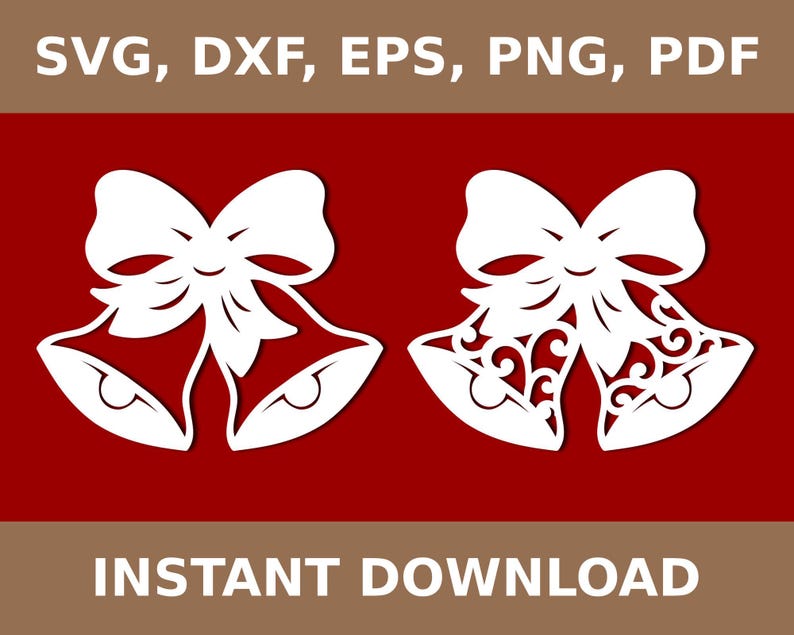 Bells Svg, Bells Png, Bells Laser Cut, Bells Cut File, Bells Pdf, Bells ...