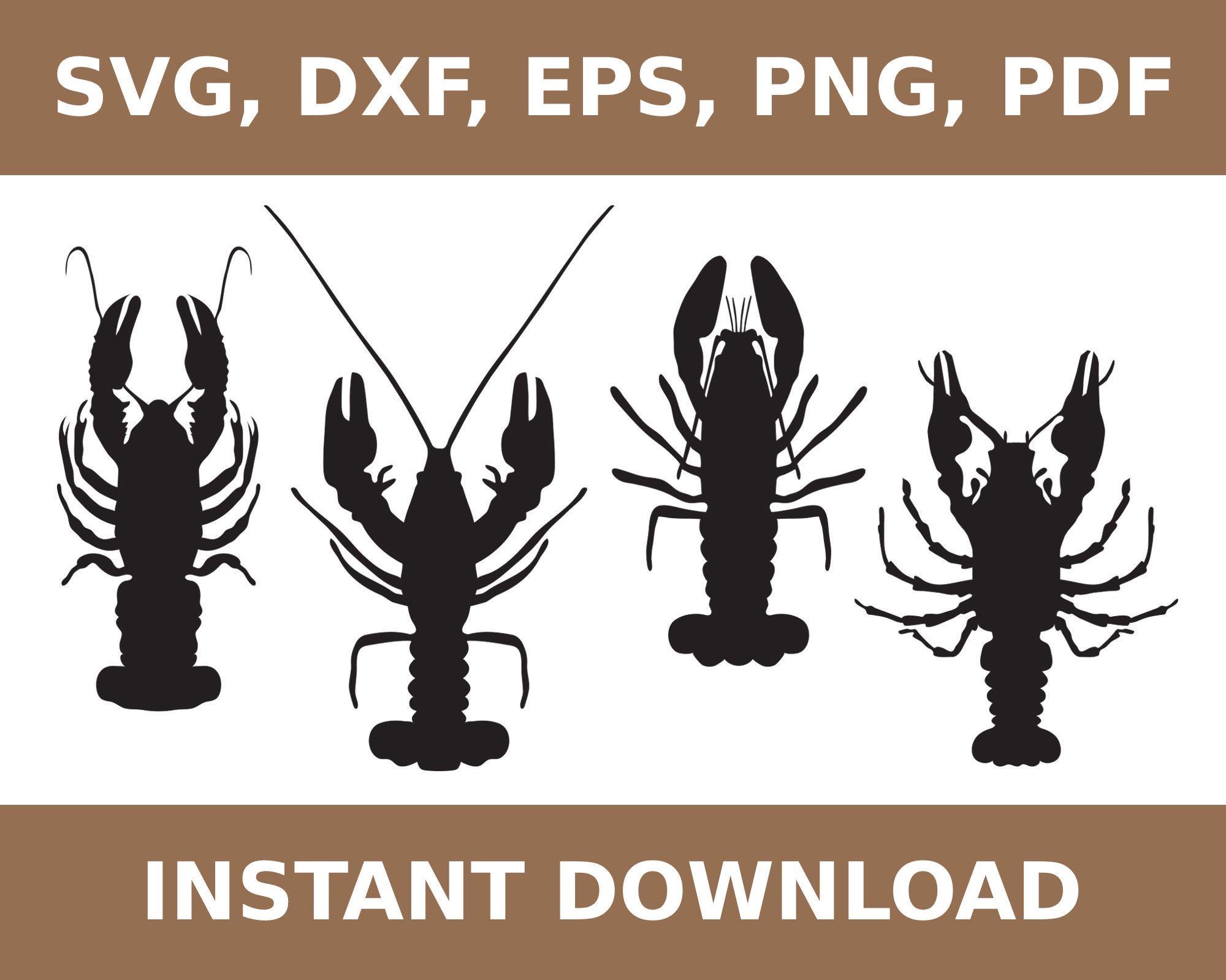 Lobster Svg, Crayfish Svg, Lobster Template, Crawfish Template, Lobster ...
