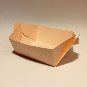 Paper Tray Template, Snack Tray, Chips Tray, Popcorn Tray, Boat Tray ...