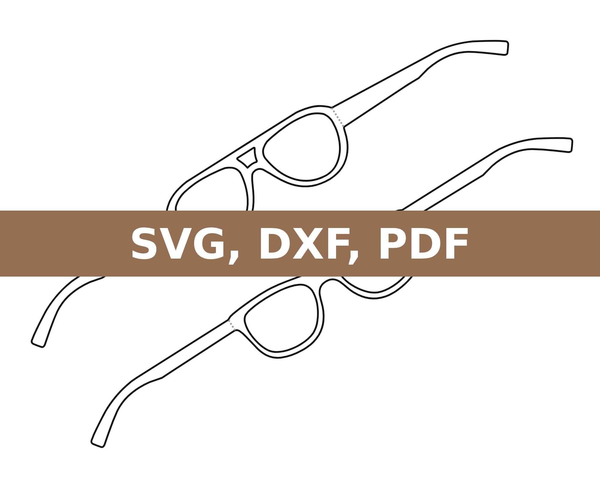 Paper Glasses, Party Glasses Template, Printable Glasses, Paper ...