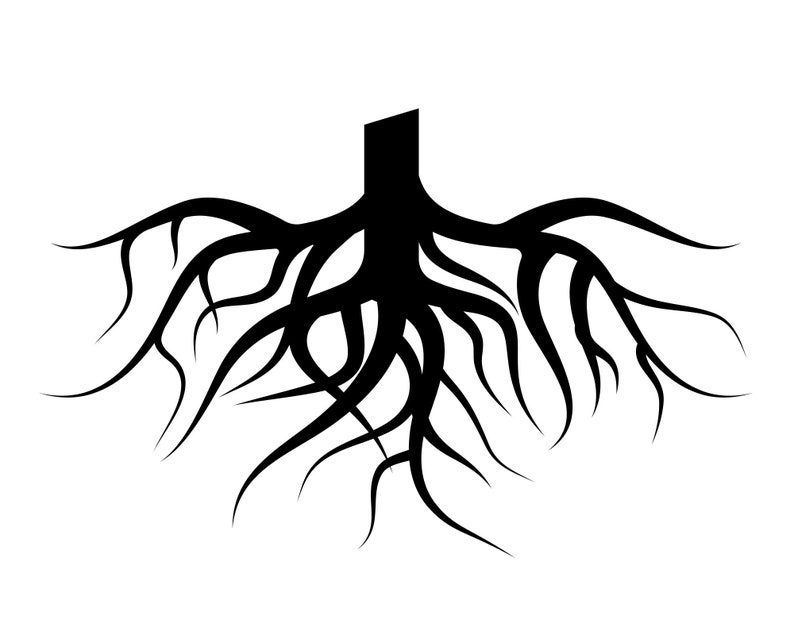 Root Svg, Tree Roots Svg, Roots Template, Root Dxf, Roots Dxf, Tree ...
