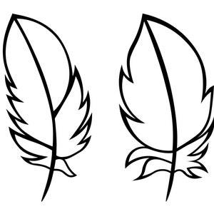 Feather Svg, Feather Dxf, Feather Png, Feather Laser Cut, Feather Cut ...