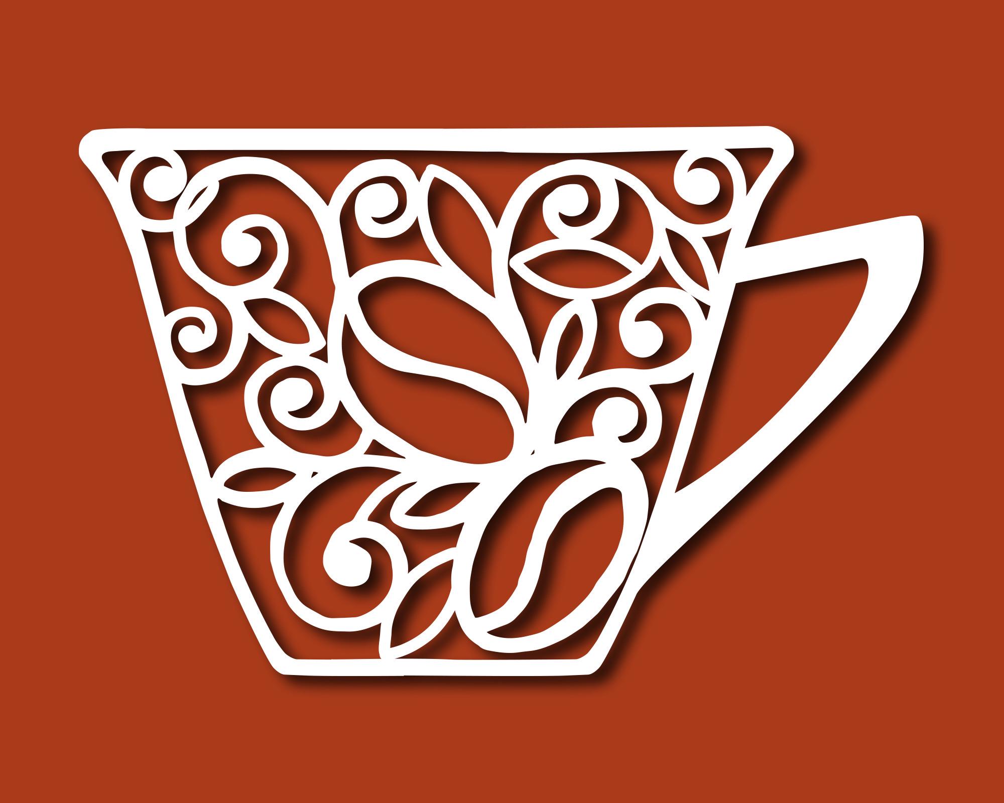 Coffee Cup Svg, Teacup Svg, Coffee Cup Dxf, Tea Cup Dxf, Teacup Dxf ...