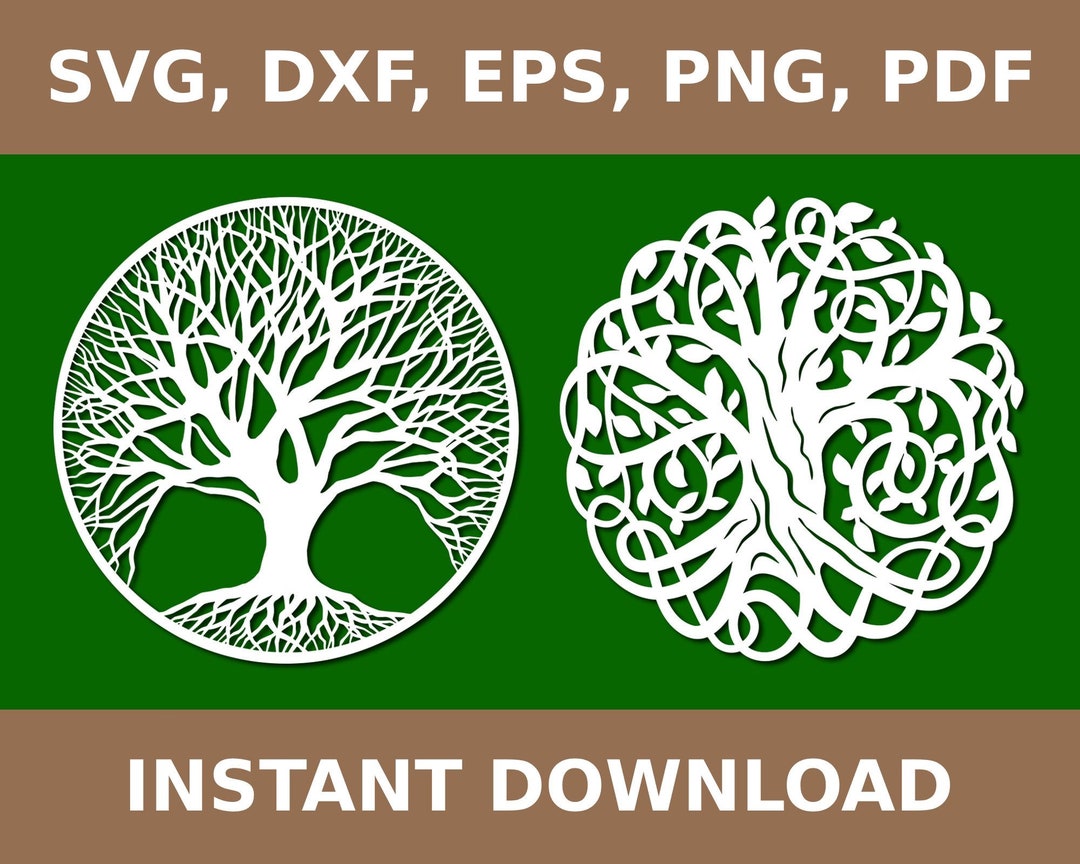 Tree of Life Svg, Yggdrasil Svg, Tree of Life Dxf, Tree of Life Png ...