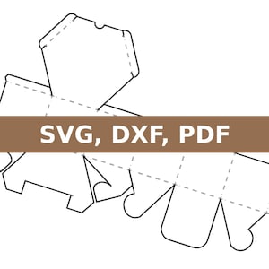 Hexagon Box Template, Hexagon Gift Box, Hexagonal Gift Box, Hexagonal ...