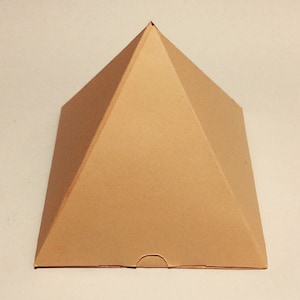 Pyramid Box Template, Pyramid Container, Pyramid Shaped Box, Pyramid ...