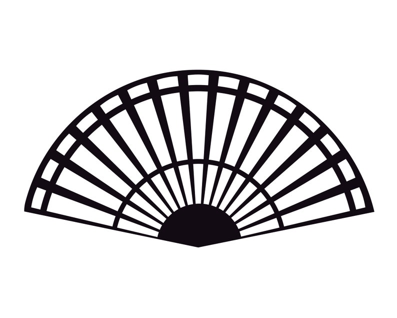Hand Fan Svg, Hand Fan Dxf, Hand Fan Png, Hand Fan Cut File, Hand Fan ...