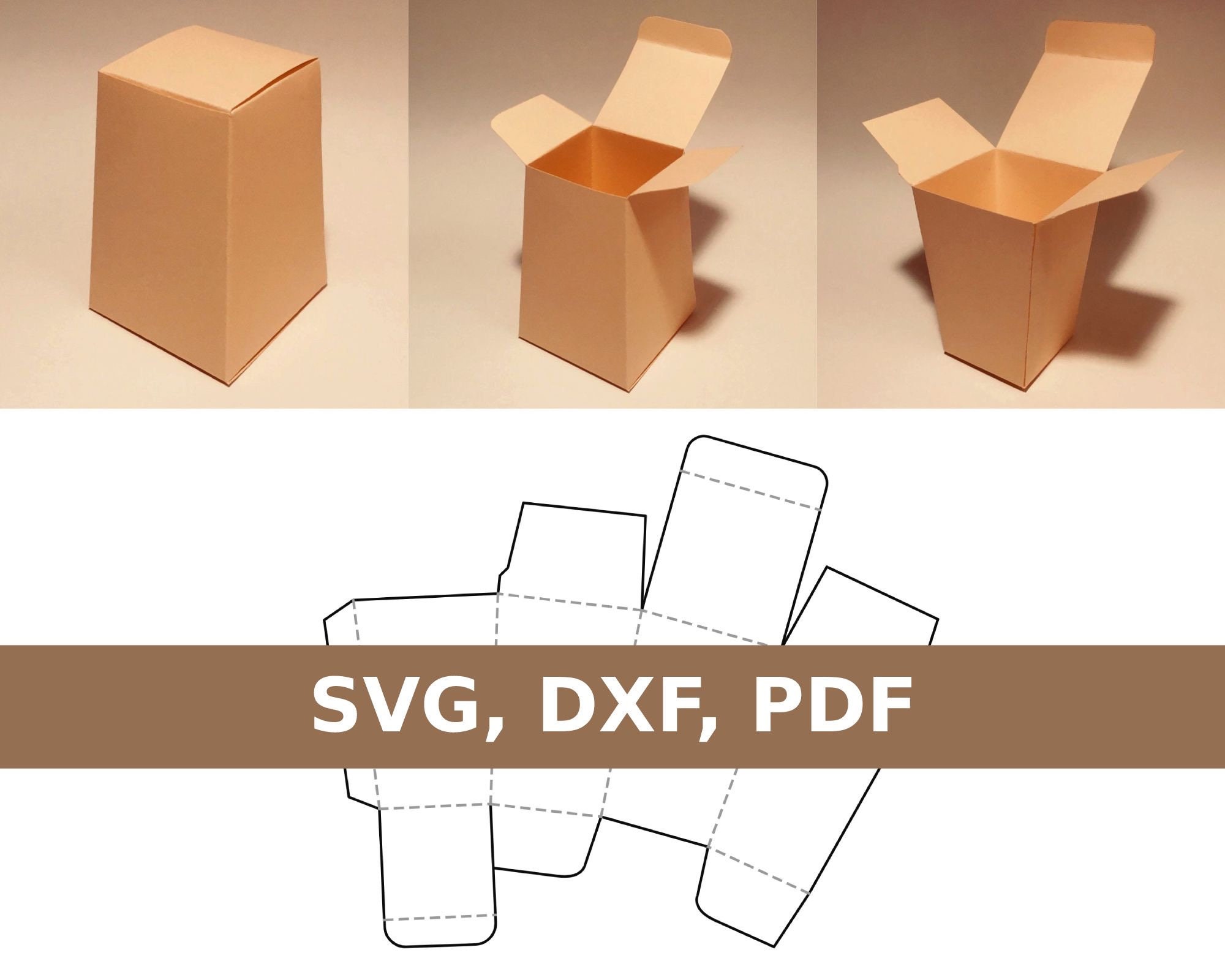 Trapezoid Box Template, Pyramid Box, Pyramid Shaped Box, Obelisk Box ...