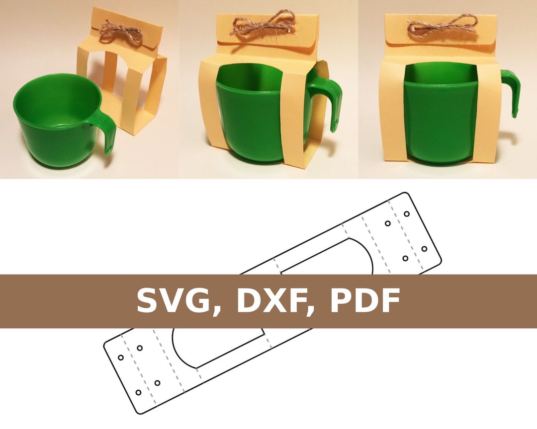Mug Box Template, Cup Gift Box, Coffee Mug Box, Tea Cup Box, Cup Box ...